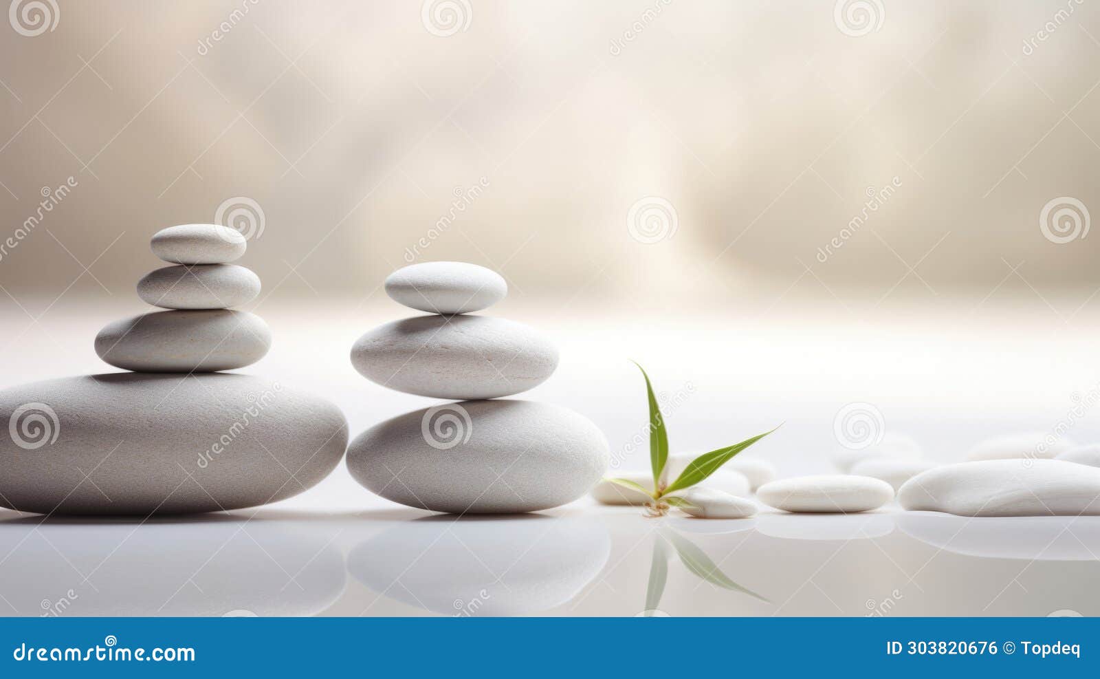 Smooth Stones Stacked in Balance, Tranquility and Meditation. Zen ...