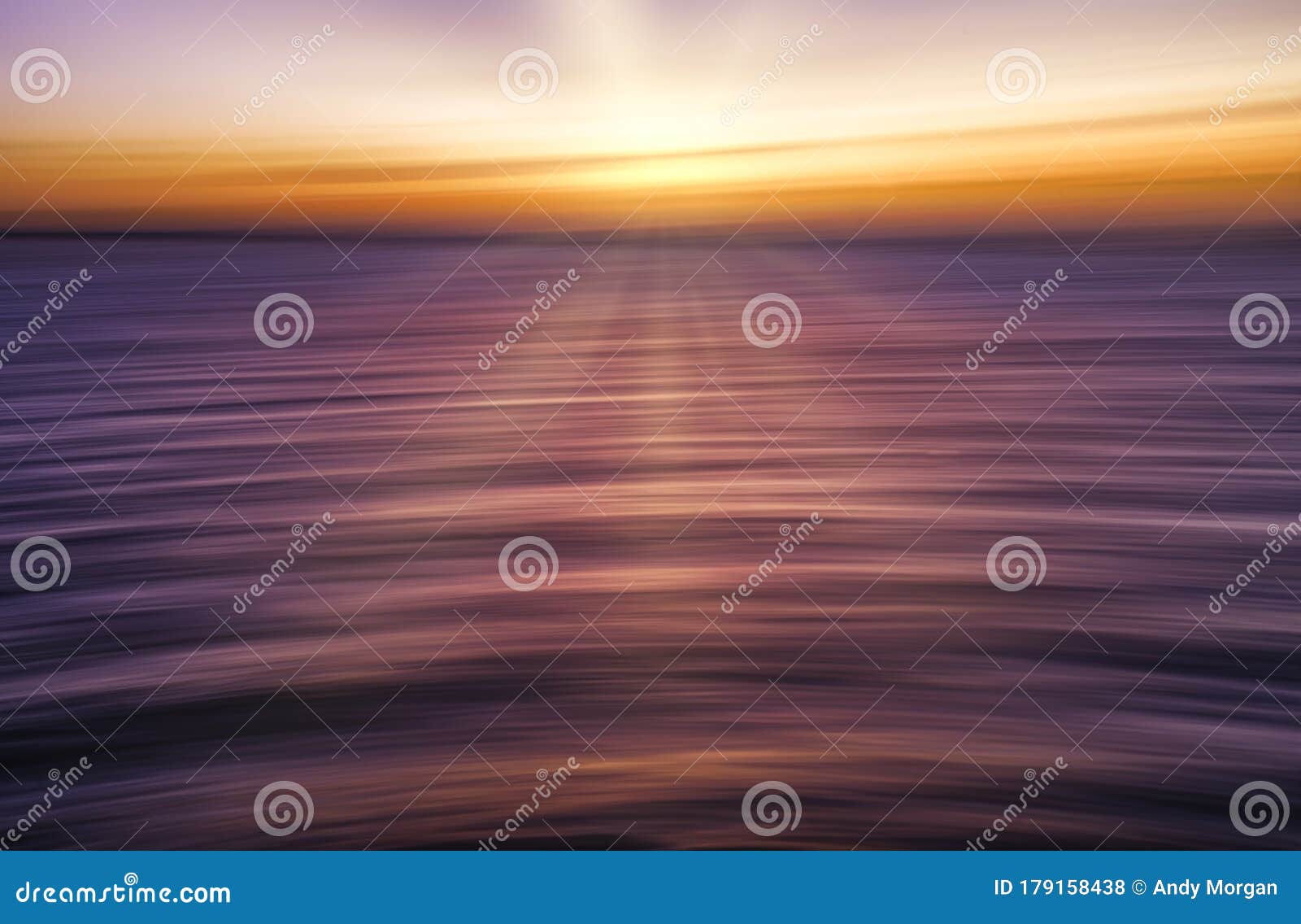 Smooth Sunset Over the Ocean Stock Photo - Image of park, florida ...