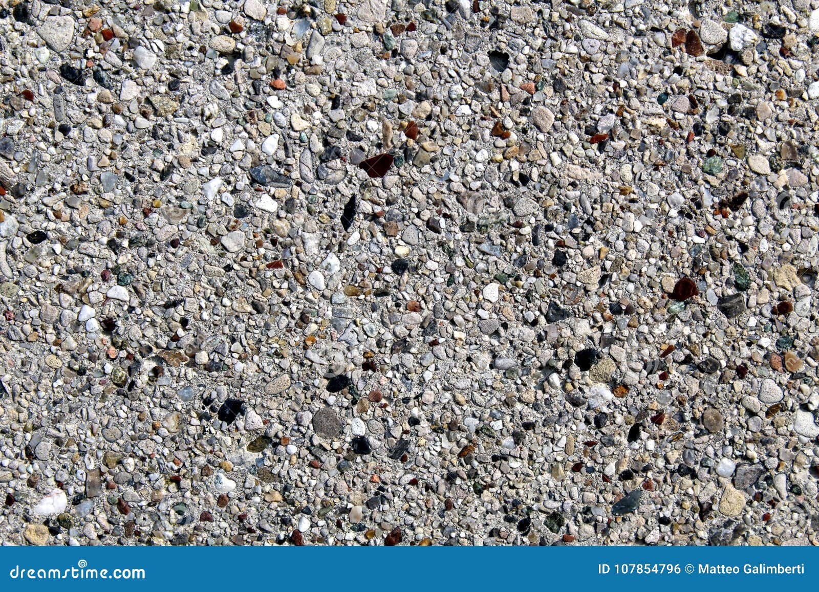 Smooth Surface of an Artificial Conglomerate Rock Concrete Wall Stock ...