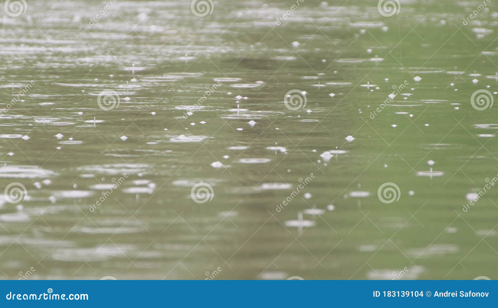 Smooth Surface of a Reservoir during Rain. Stock Footage - Video of ...