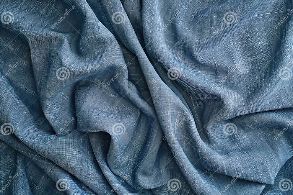 Blue Fabric Texture Close-up. Smooth Surface with Subtle Weave Pattern ...
