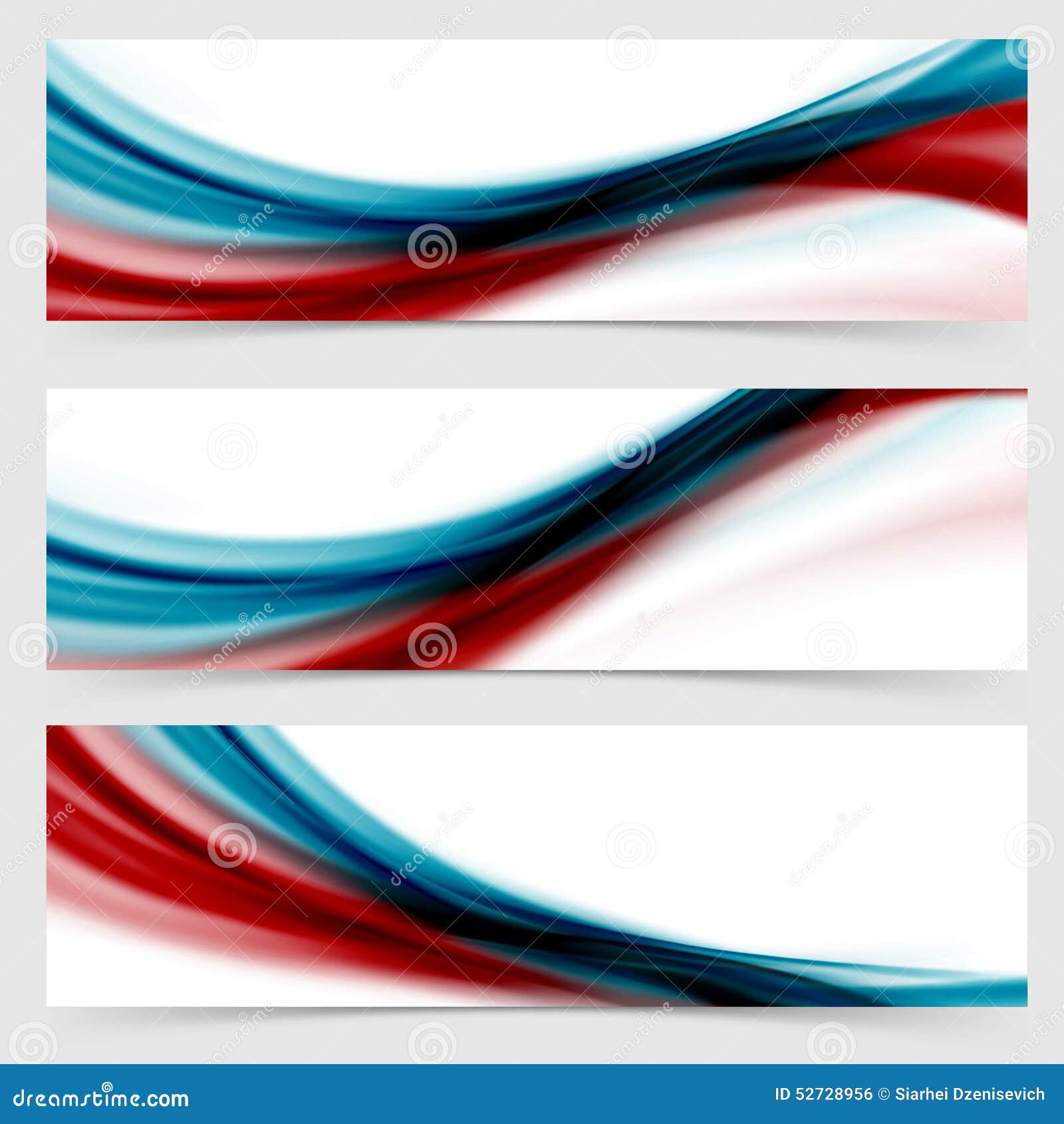 Smooth Swoosh Header Footer Web Abstract Collection Vector Illustration ...