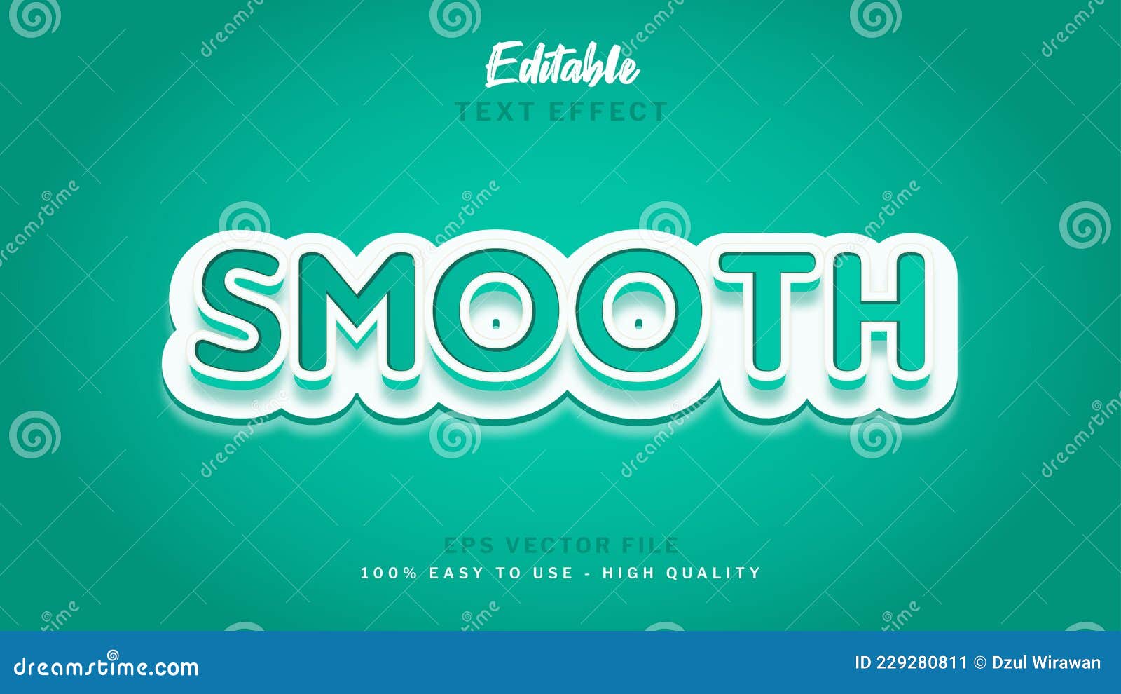 Smooth Text Style Eps Vector File Stock Vector - Illustration of ...
