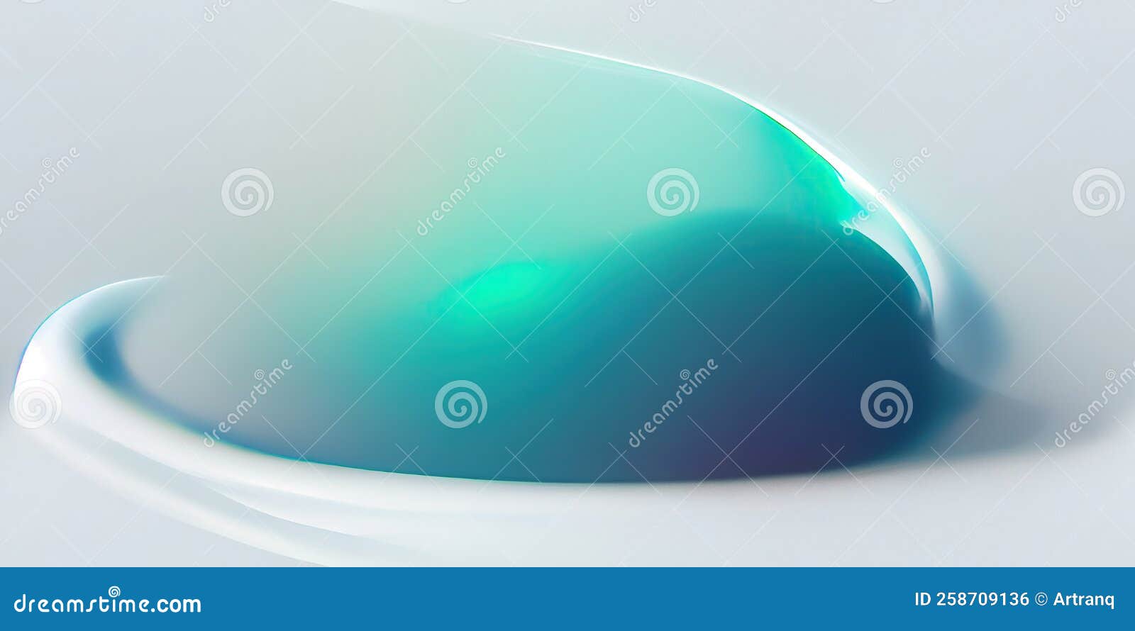 Smooth Texture with a Blurring Effect, Soft Liquid Flow with Cyan Wavy ...