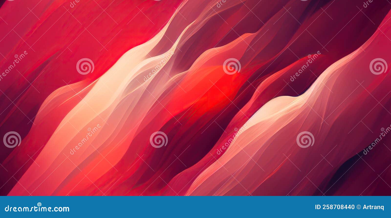 Smooth Texture with a Blurring Effect, Soft Red Wavy Liquid Flow Stock ...
