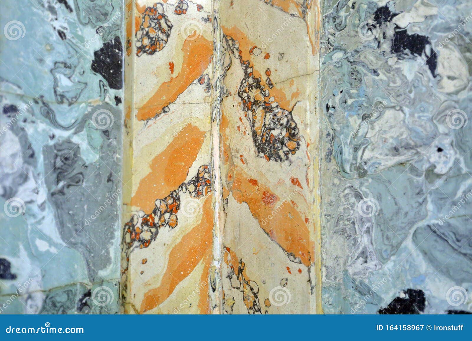 Artificial Marble Patterned Wall Texture Stock Image - Image of ...