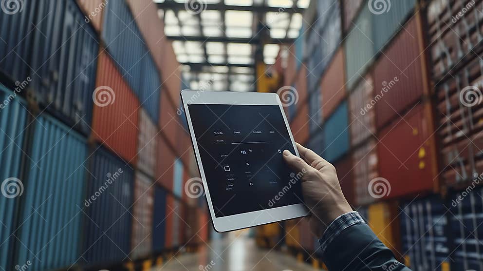 Smooth Touch Screen Experience on Portable Tablet Stock Photo - Image ...