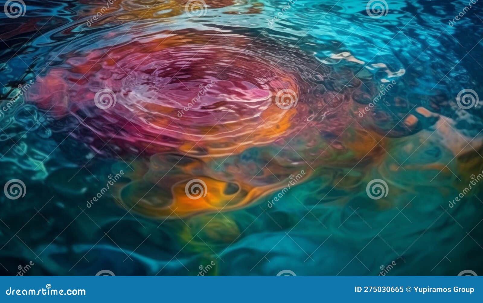Smooth Underwater Wave Pattern in Vibrant Colors Generated by AI Stock ...