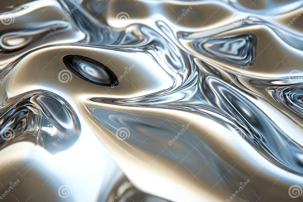 Smooth, Undulating Surface of Liquid Metal Creates Mesmerizing ...