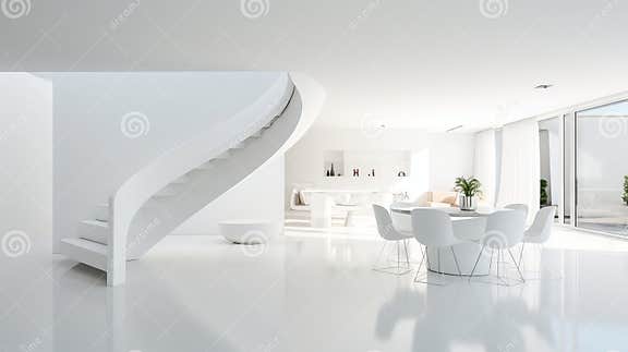 Smooth and Unobtrusive White Design Stock Illustration - Illustration ...