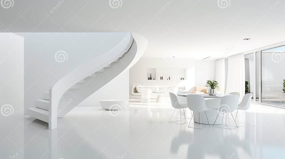 Smooth and Unobtrusive White Design Stock Illustration - Illustration ...