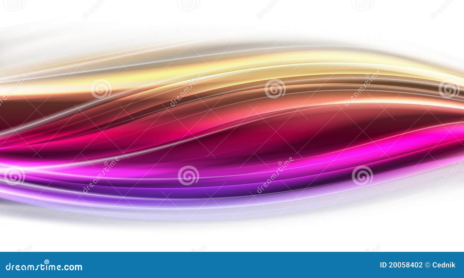Smooth Vivid Warm Color Flows Stock Illustration - Illustration of ...