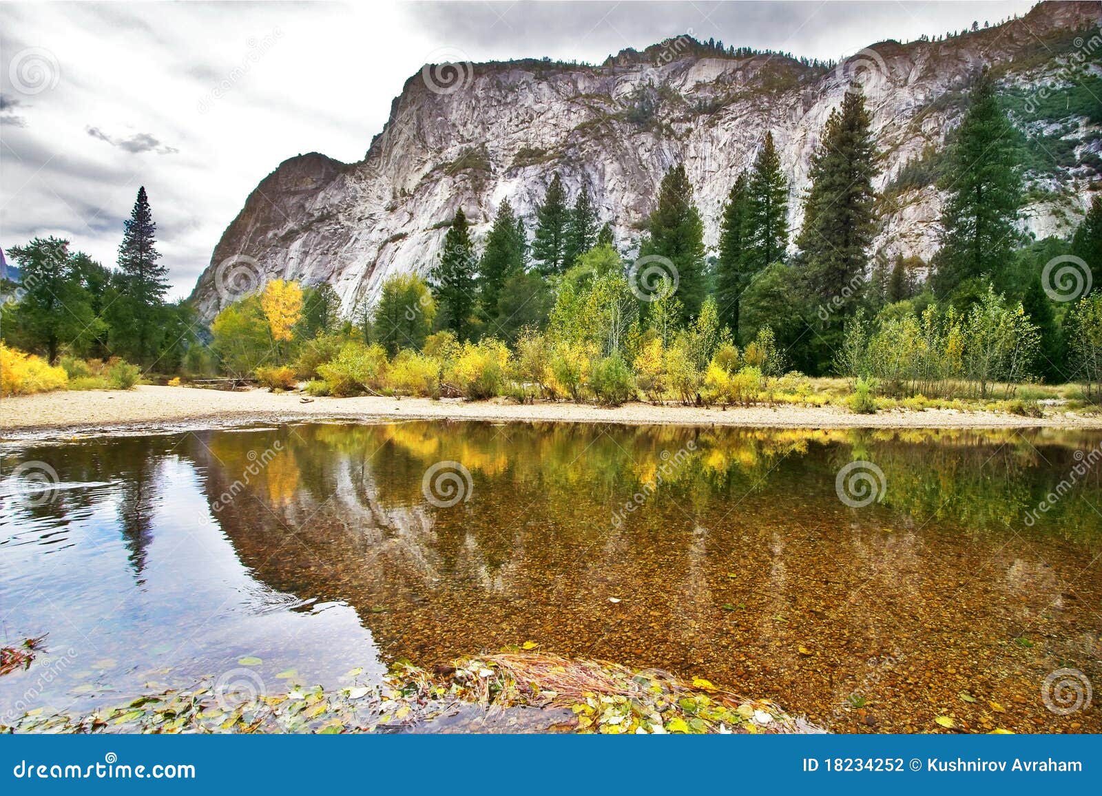 Smooth water stock photo. Image of color, nature, park - 18234252