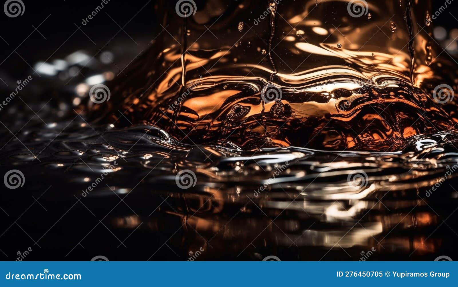 Smooth Water Surface Reflects Multi Colored Wave Pattern Generated by ...