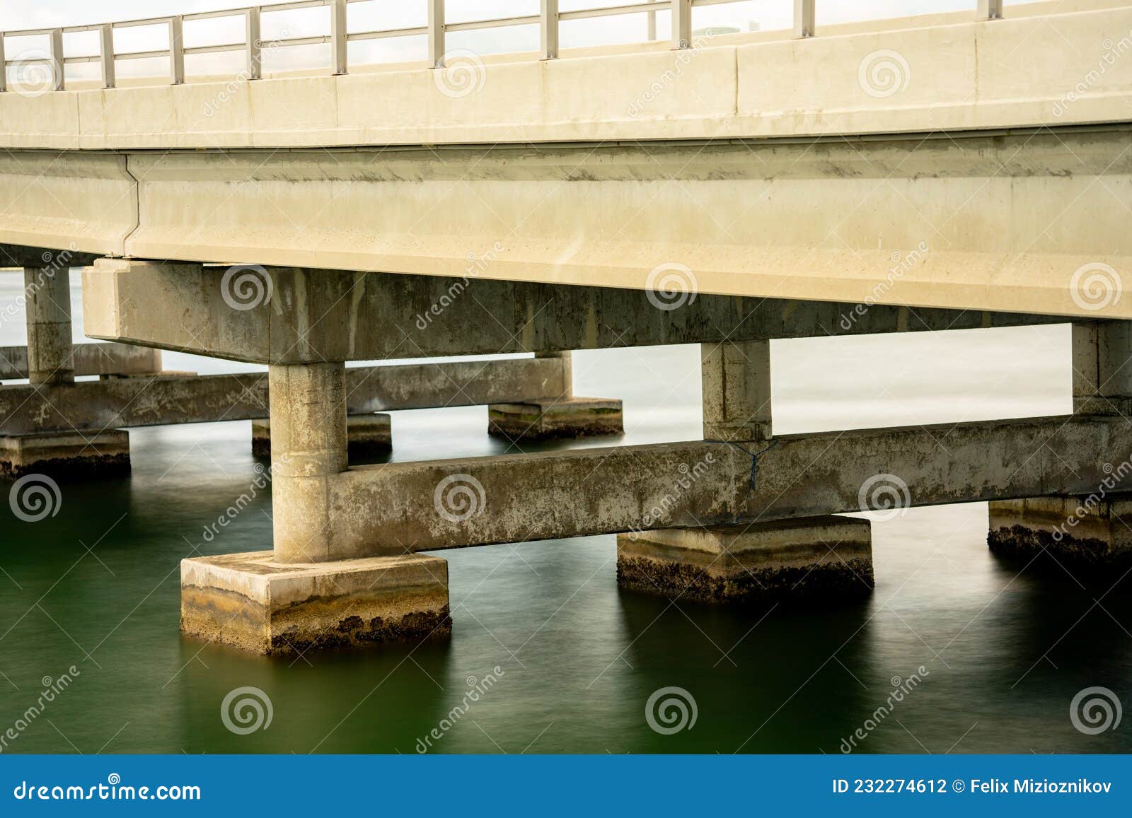 Smooth Water Under a Bridge Stock Photo - Image of bridge, colorful ...