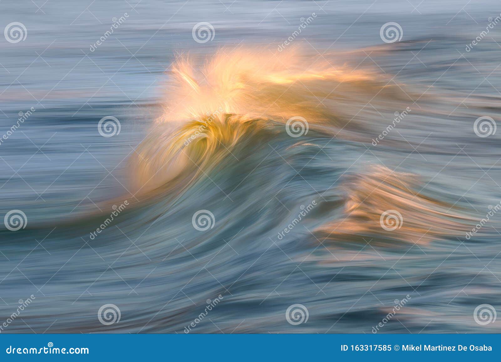 Smooth wave breaking stock image. Image of panned, paint - 163317585