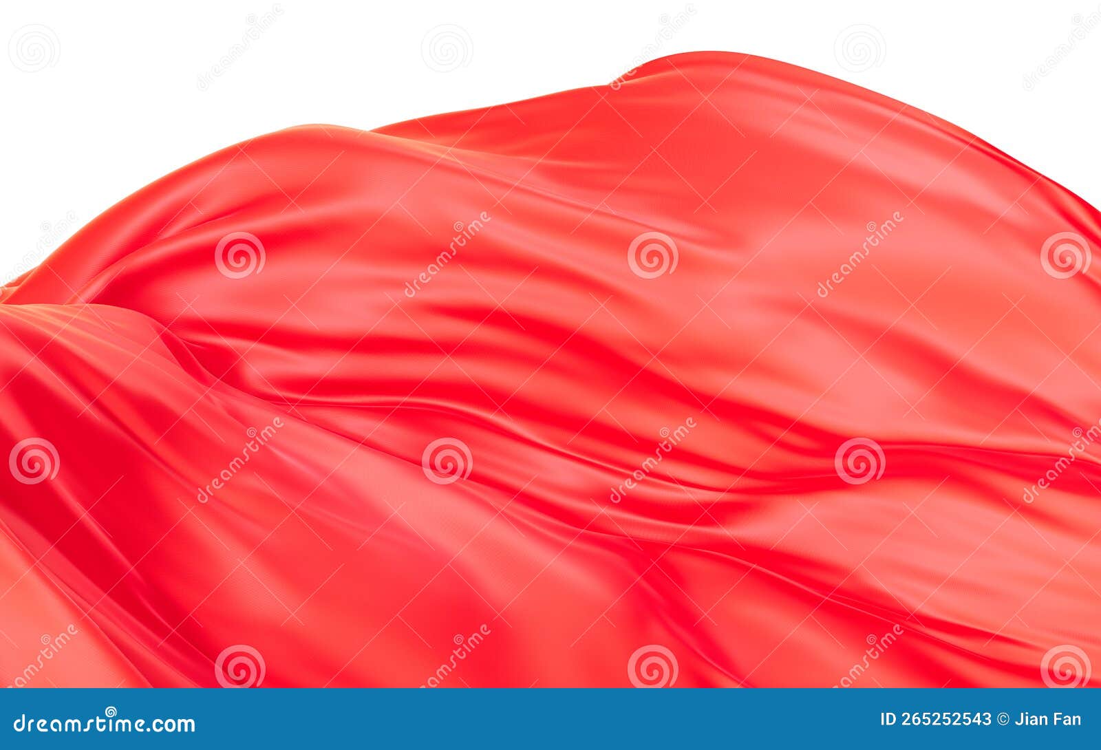 Smooth Wave Cloth Background, 3d Rendering Stock Illustration ...
