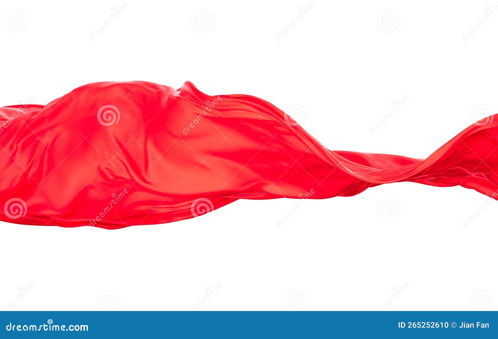 Smooth Wave Cloth Background, 3d Rendering Stock Illustration ...