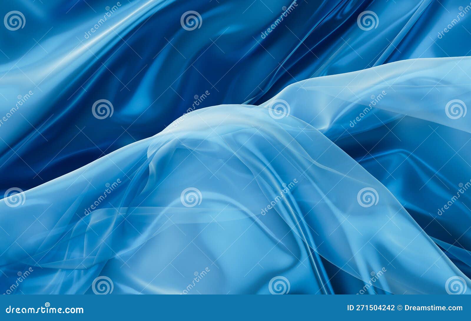 Smooth Wave Cloth Background, 3d Rendering Stock Illustration ...