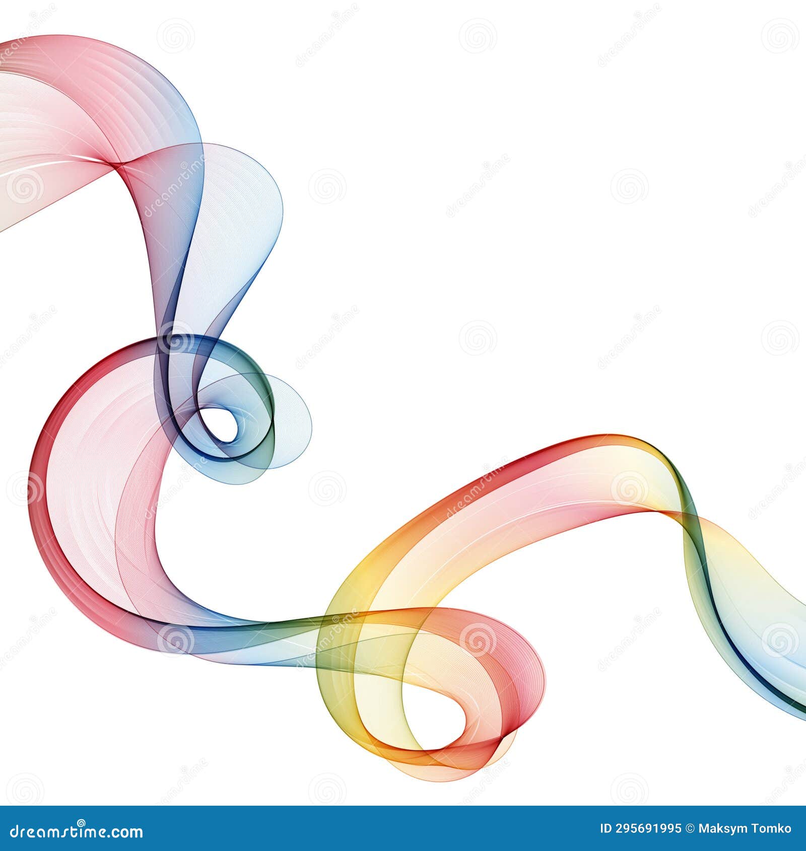 Smooth Wave Flow. Color Wave. Abstract Design Elements. Eps 10 Stock ...