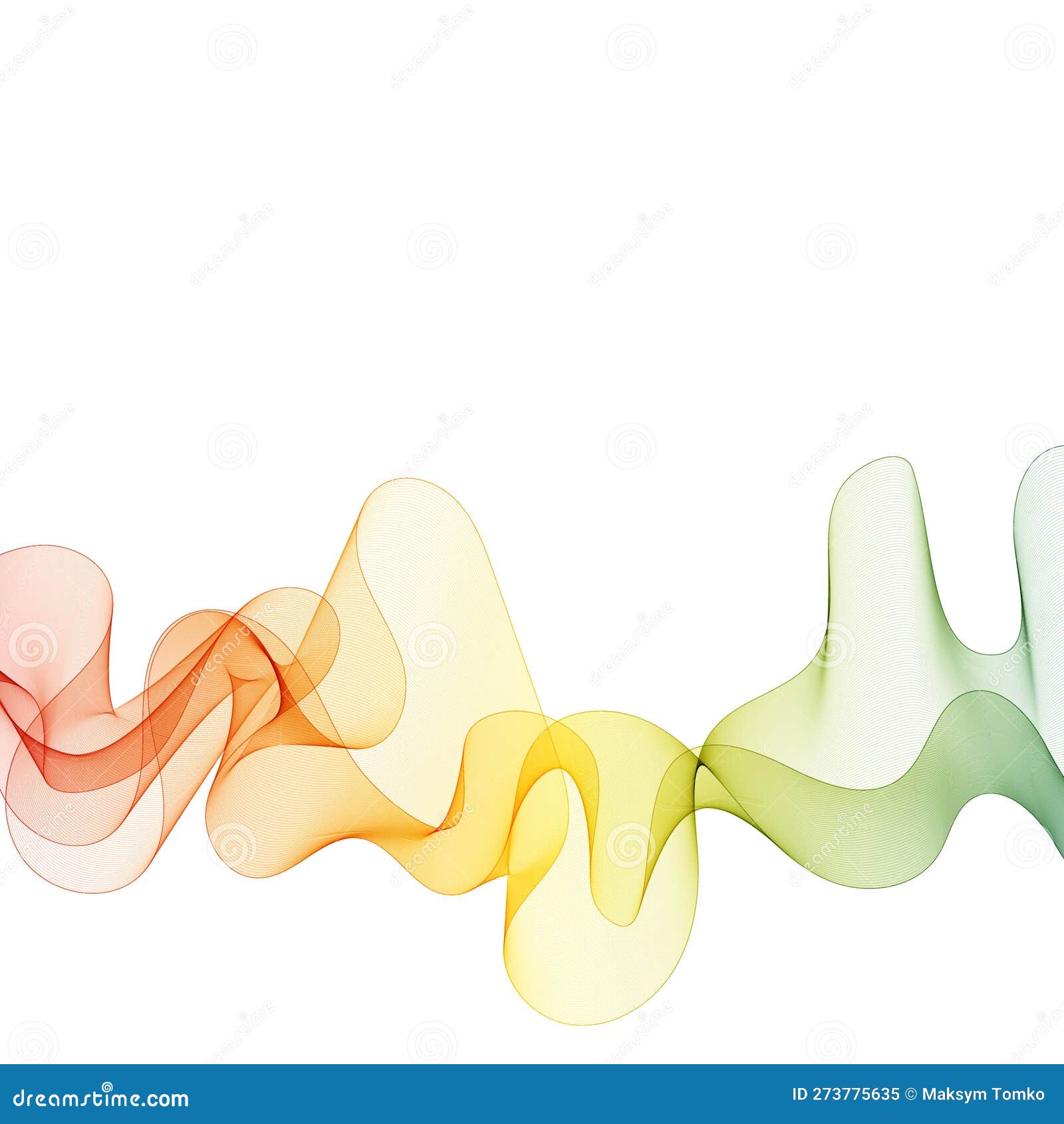 Smooth Wave Flow. Color Wave. Abstract Design. Eps 10 Stock ...
