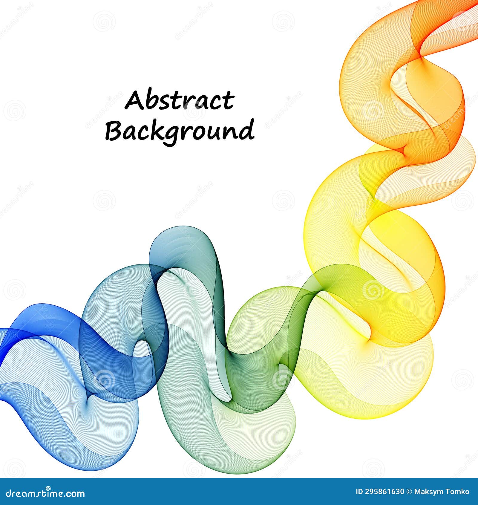Smooth Wave Flow. Color Wave. Abstract Design. Eps 10 Stock Vector ...