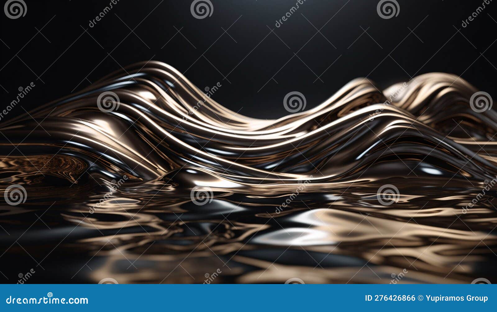Smooth Wave Pattern Reflects Abstract Beauty in Nature Generated by AI ...