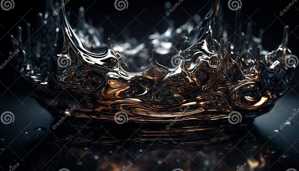 Smooth Wave Pattern Reflects Beauty in Nature Creativity Generated by ...