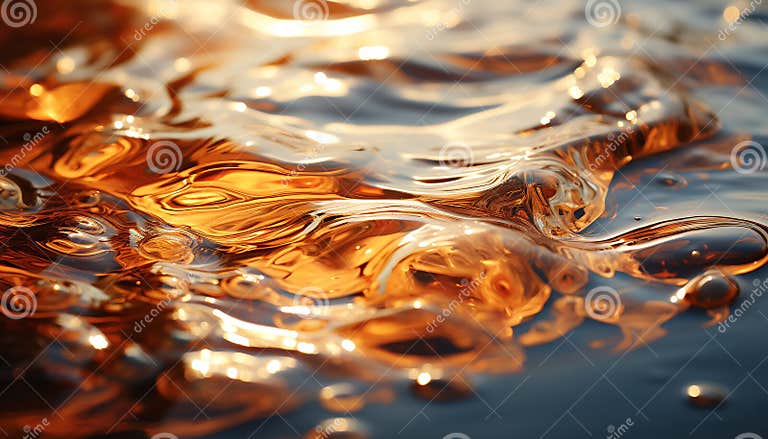 Smooth Wave Pattern Reflects Vibrant Colors in Tranquil Water Backdrop ...