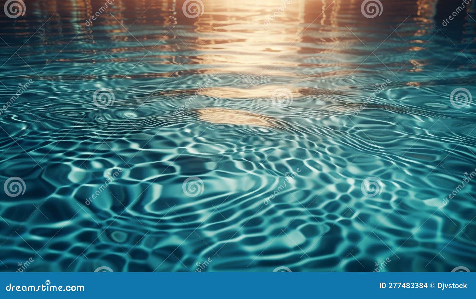 Smooth Wave Pattern Reflects Vibrant Dusk Colors Generated by AI Stock ...