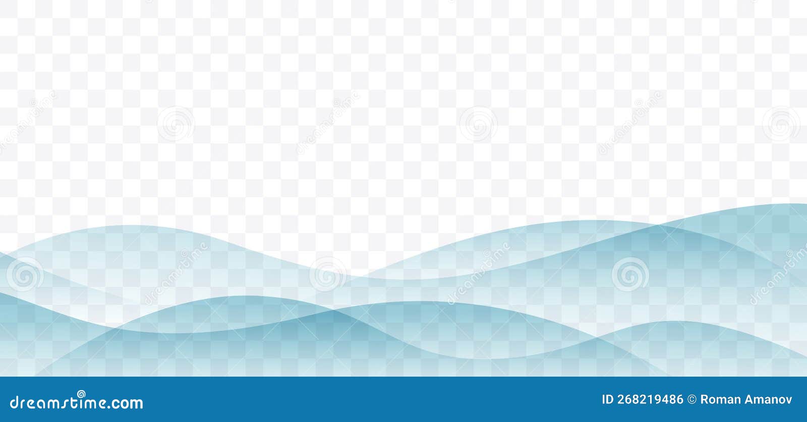 Smooth Wave Pattern. Transparent Water Wave Background Stock Vector ...