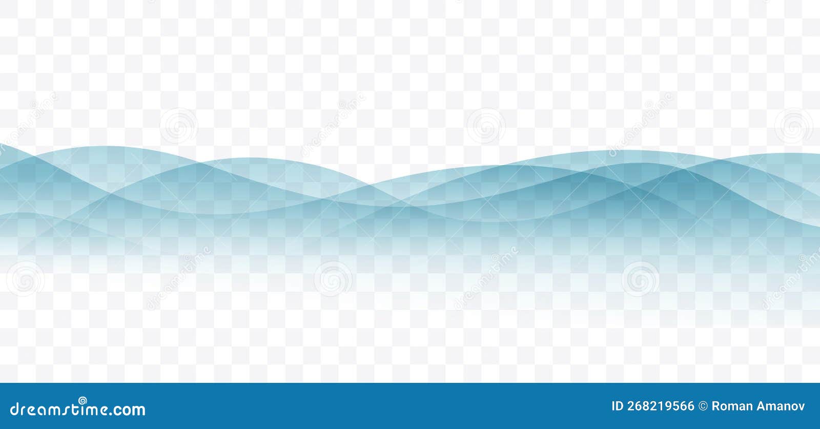 Smooth Wave Pattern. Transparent Water Wave Background Stock Vector ...