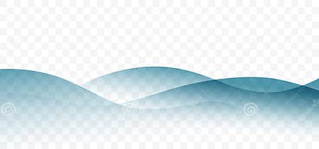 Smooth Wave Pattern. Transparent Water Wave Background Stock Vector ...