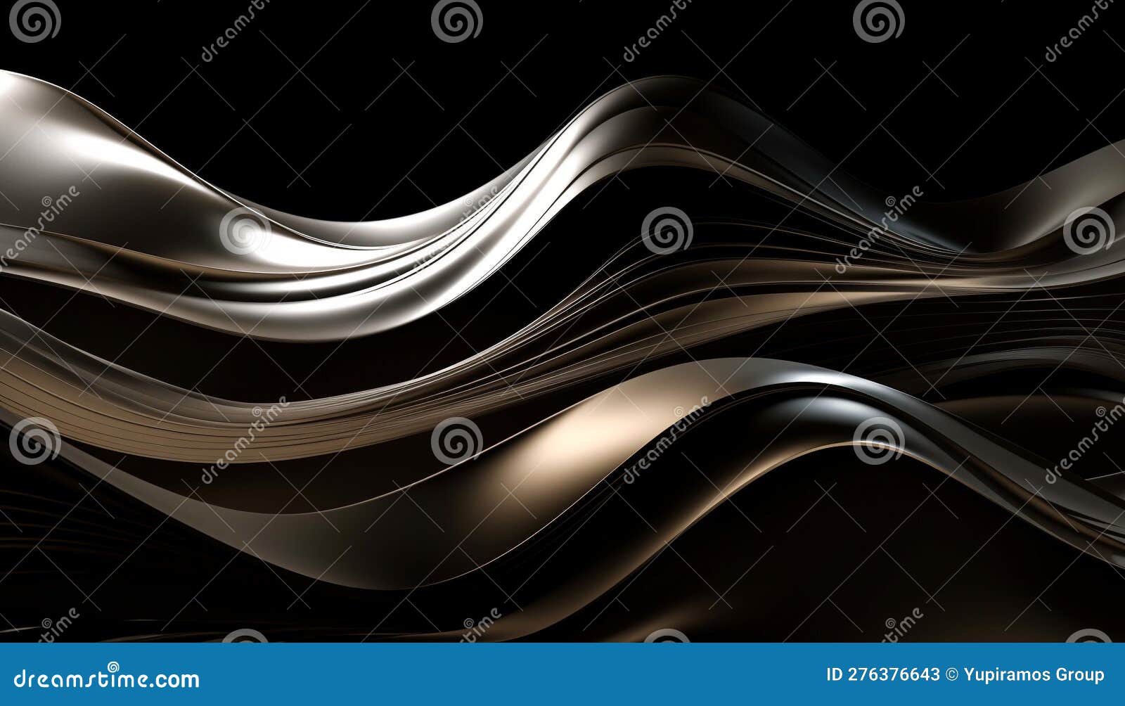 Smooth Wave Pattern in Vibrant Multi Colors Generated by AI Stock ...