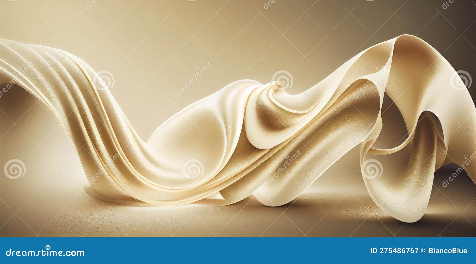 Smooth Wave of Silk Cloth Fabric Abstract Background Stock Illustration ...