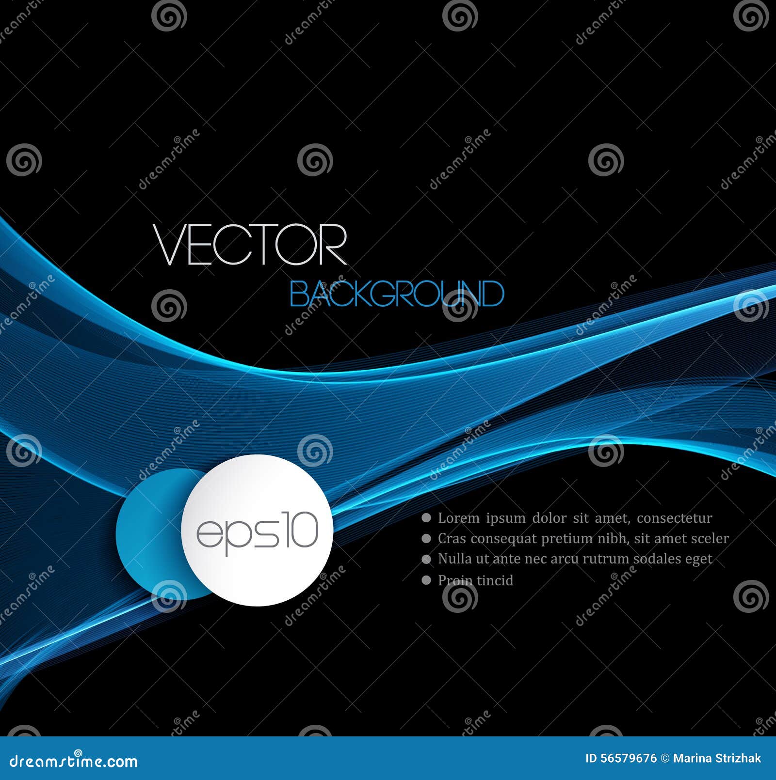 Smooth Wave Stream Line Abstract Header Layout Vector Illustration ...