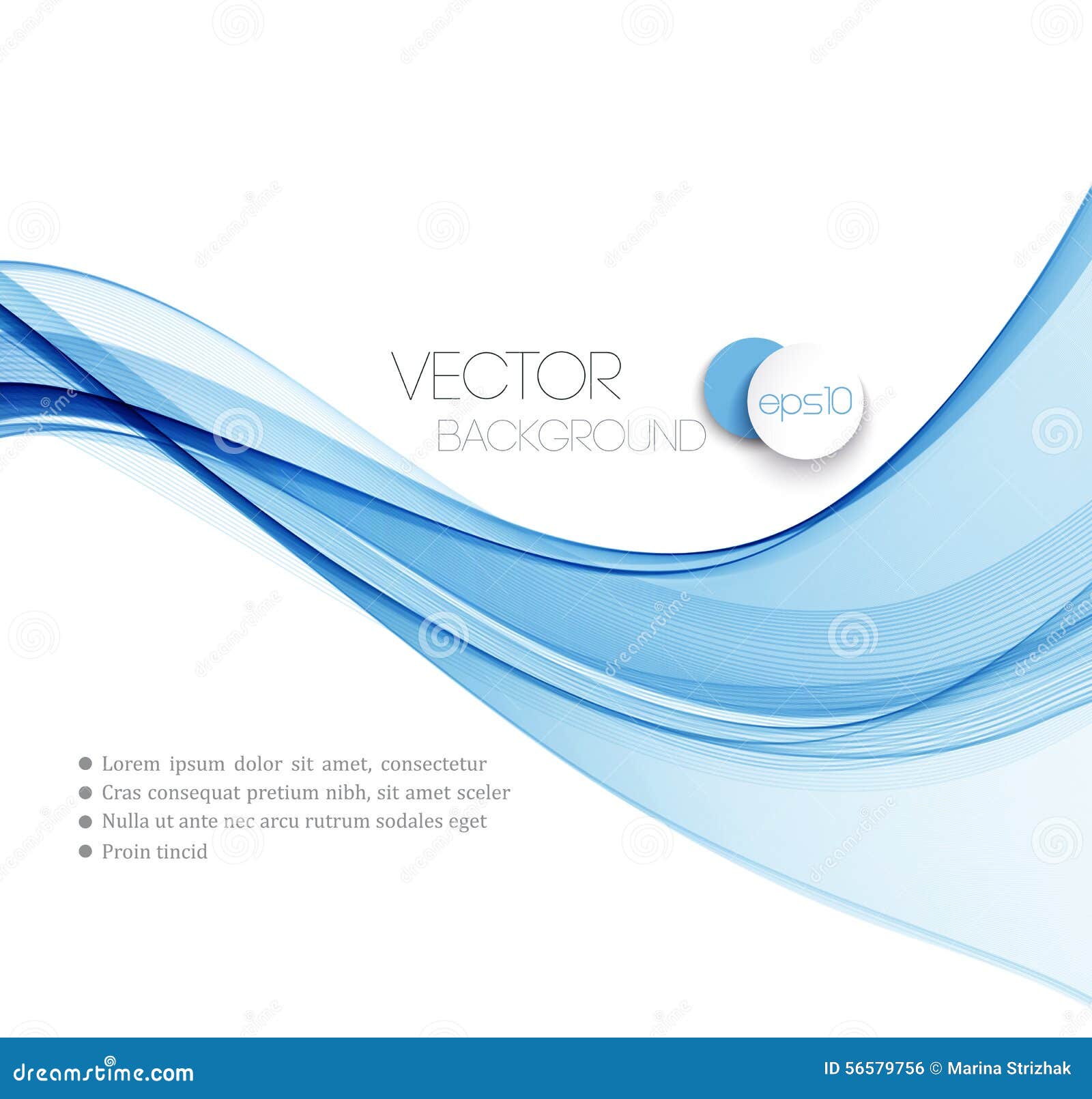 Smooth Wave Stream Line Abstract Header Layout Stock Vector ...