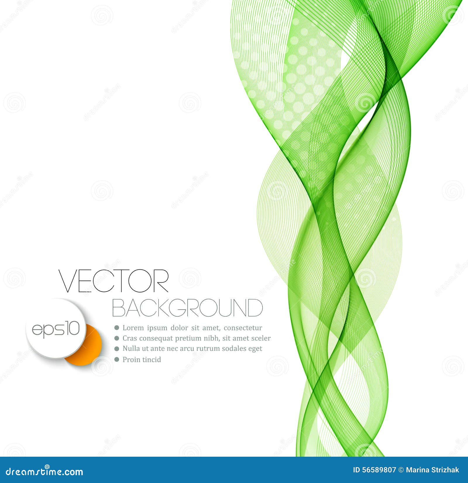 Smooth Wave Stream Line Abstract Header Layout Stock Vector ...