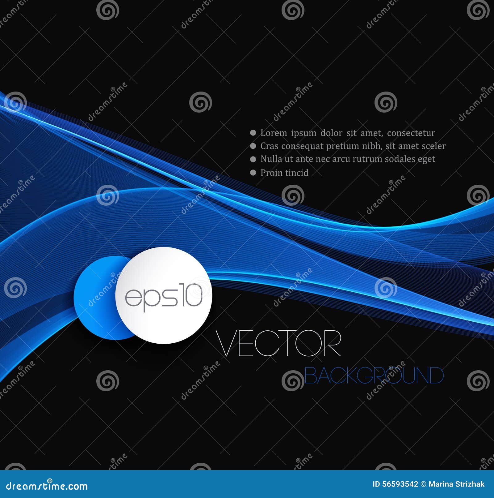 Smooth Wave Stream Line Abstract Header Layout Vector Illustration ...