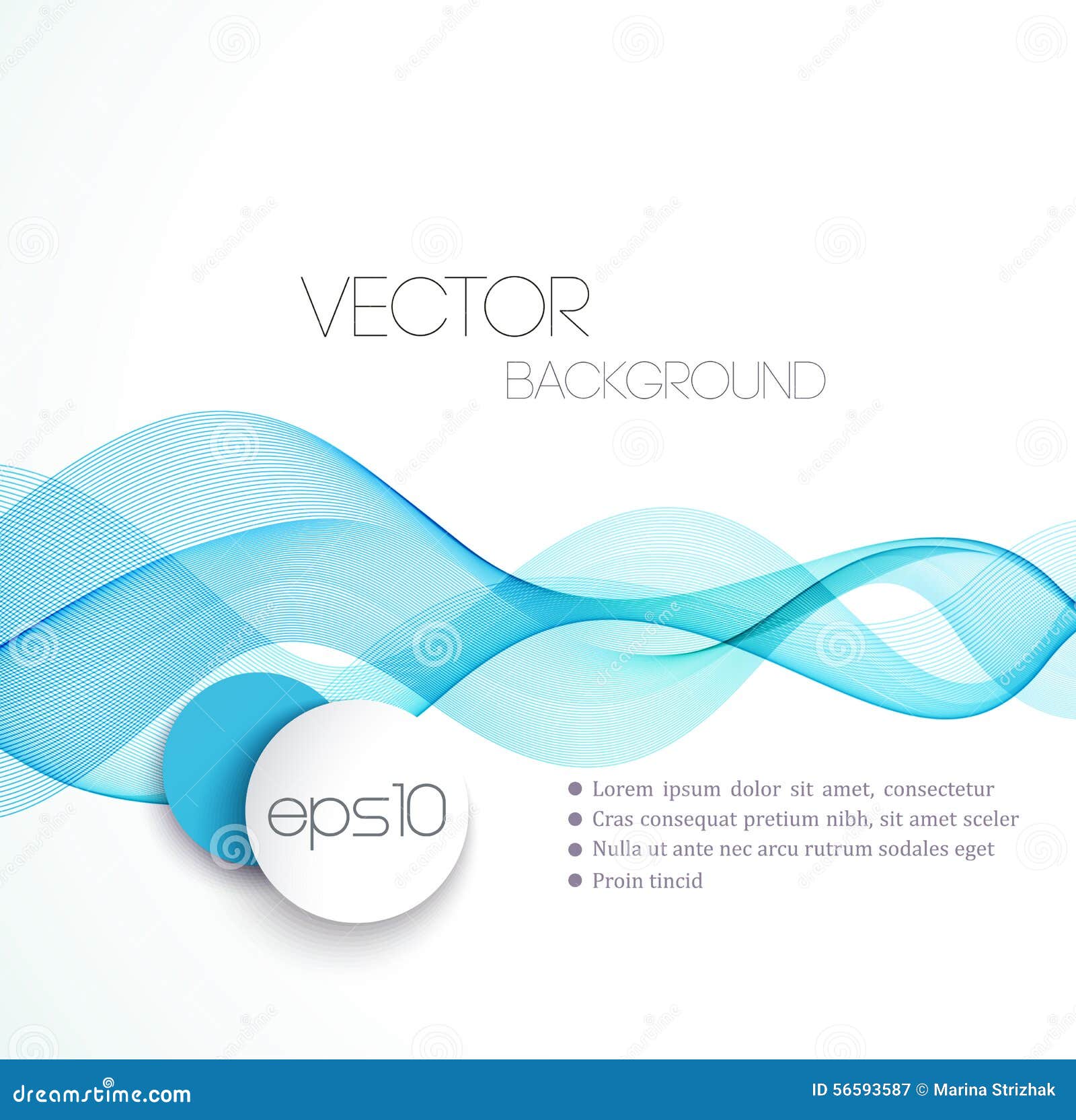 Smooth Wave Stream Line Abstract Header Layout Stock Vector ...