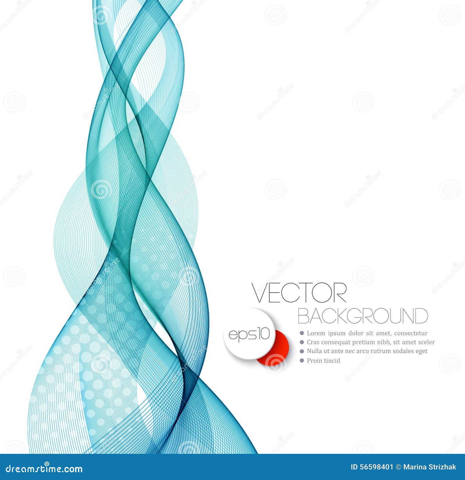 Smooth Wave Stream Line Abstract Header Layout Stock Vector ...