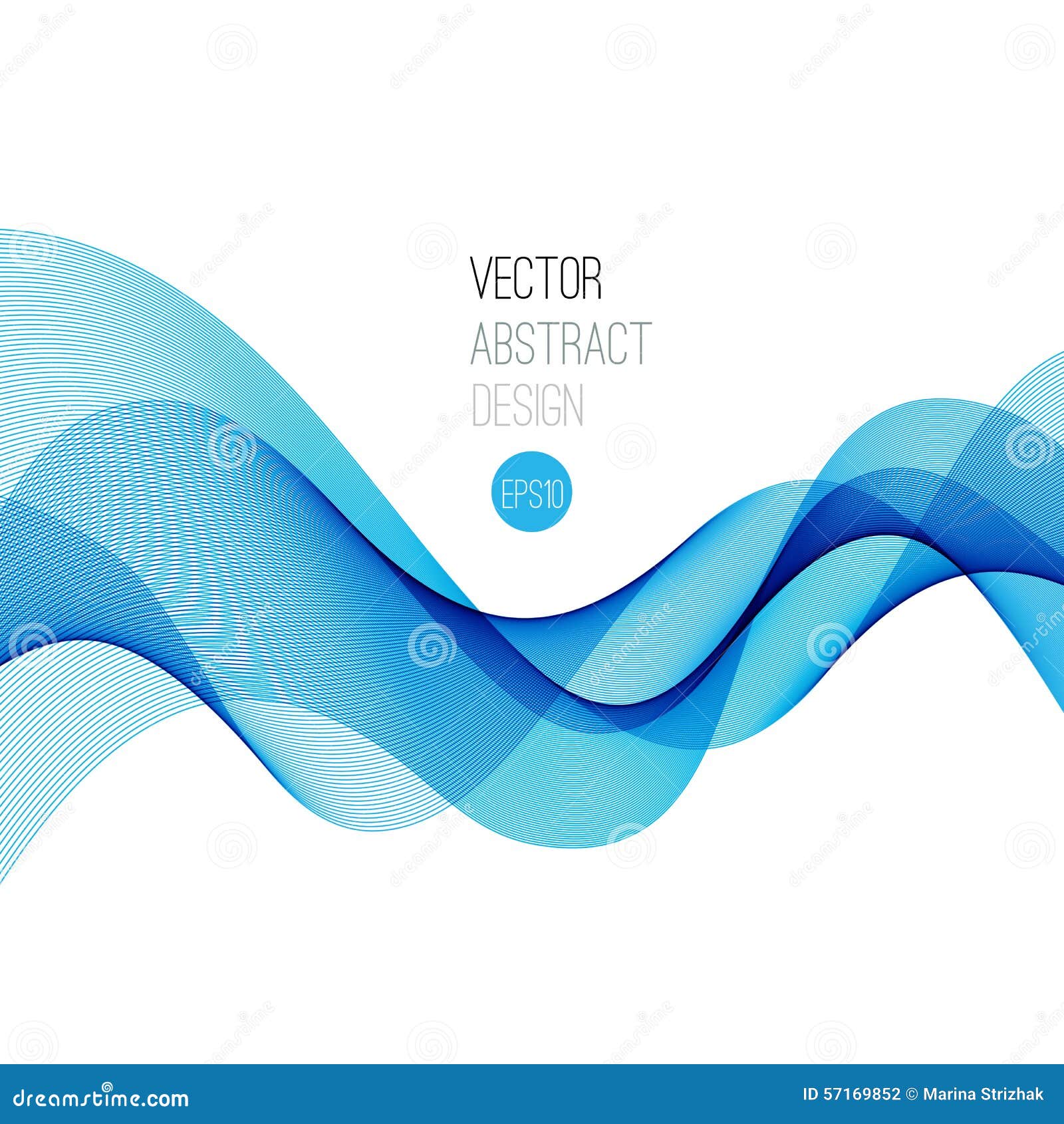 Smooth Wave Stream Line Abstract Header Layout Stock Vector ...