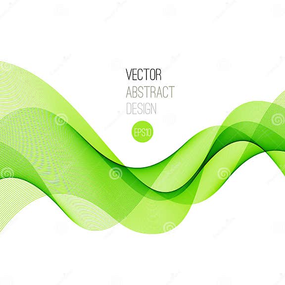 Smooth Wave Stream Line Abstract Header Layout Stock Vector ...