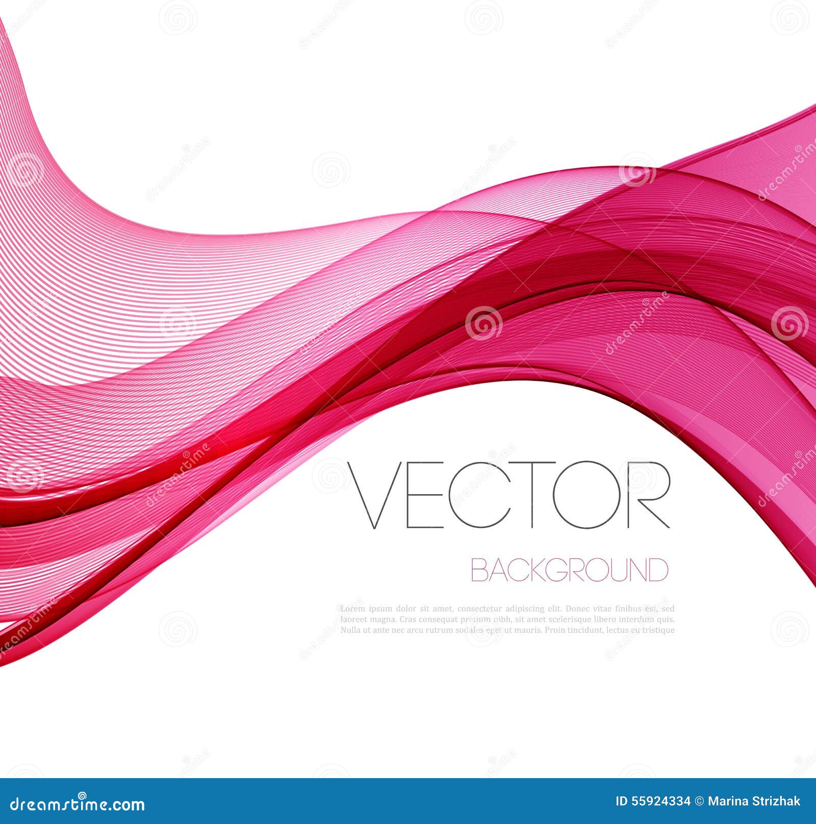 Smooth Wave Stream Line Abstract Header Layout Stock Vector ...