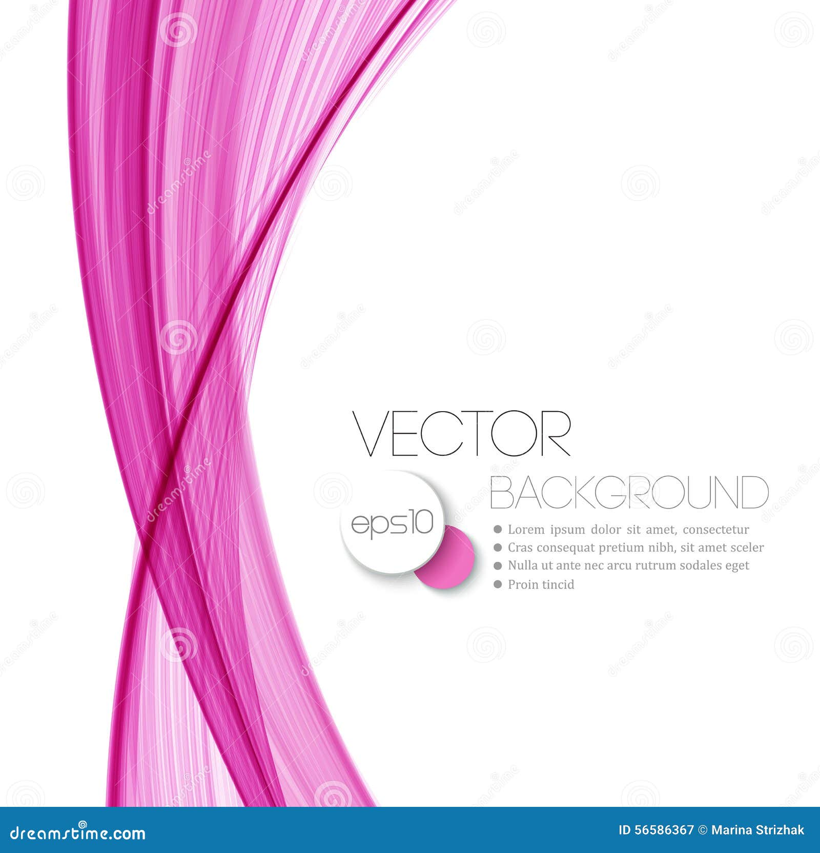 Smooth Wave Stream Line Abstract Header Layout Stock Vector ...