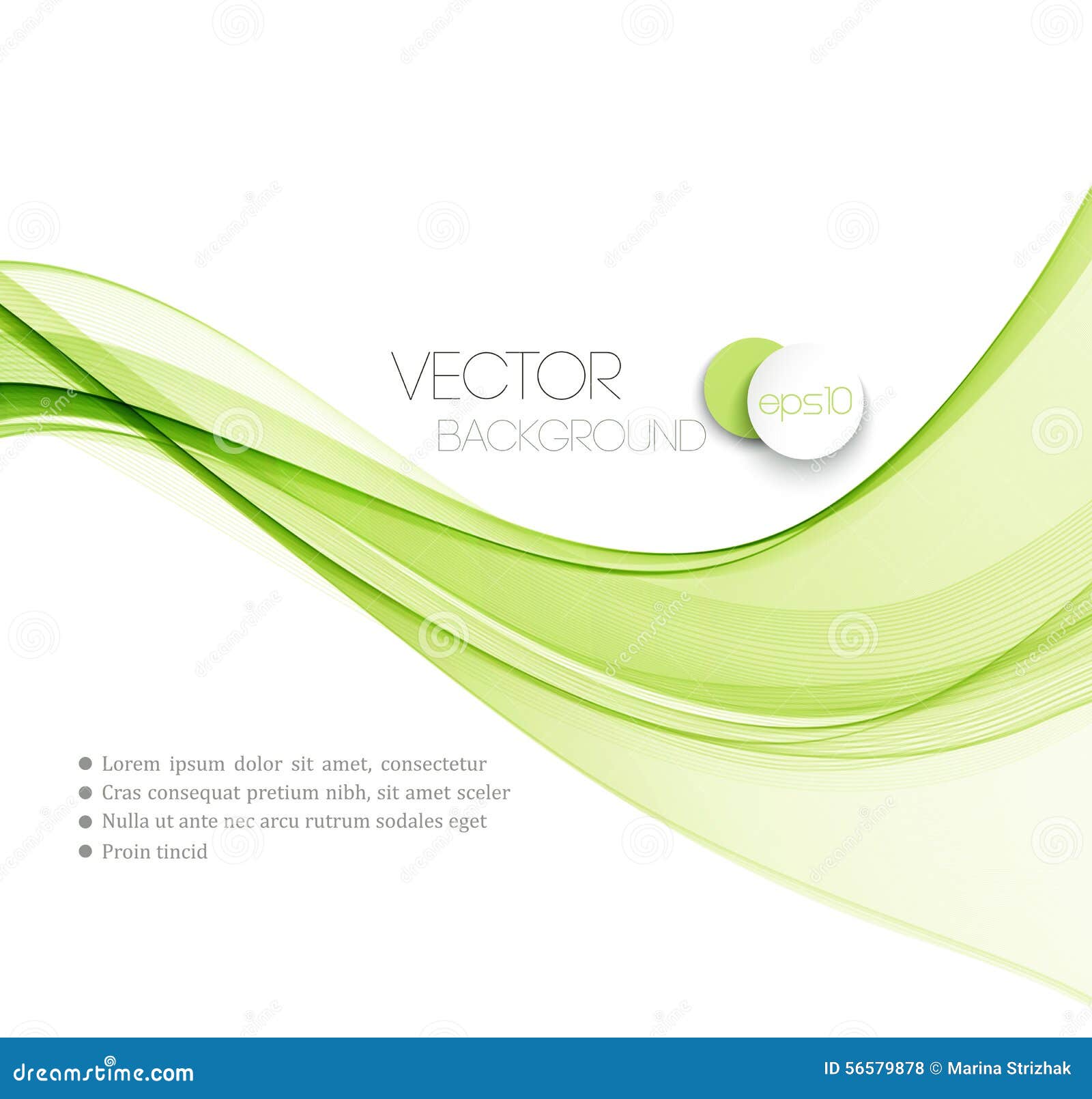 Smooth Wave Stream Line Abstract Header Layout Stock Vector ...