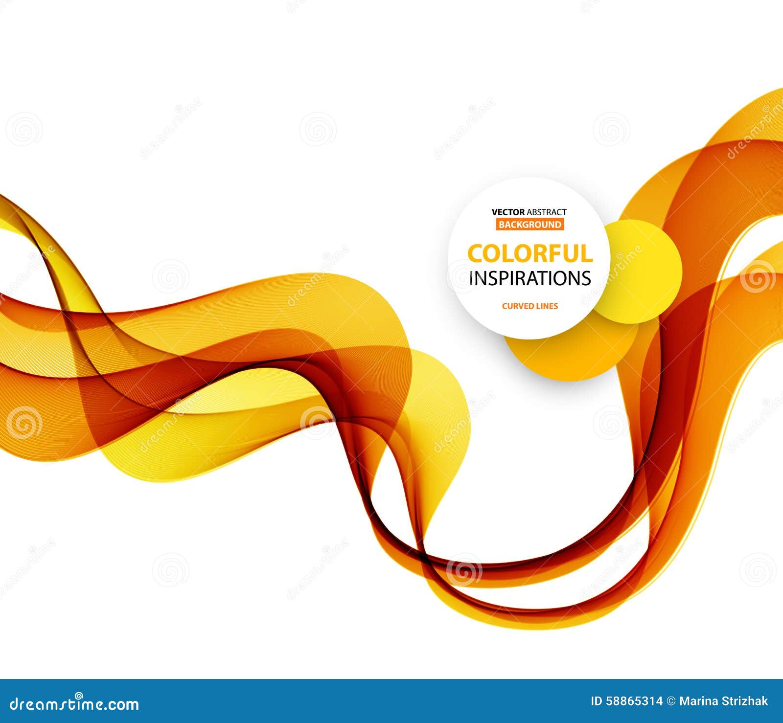 Smooth Wave Stream Line Abstract Header Layout Stock Vector ...