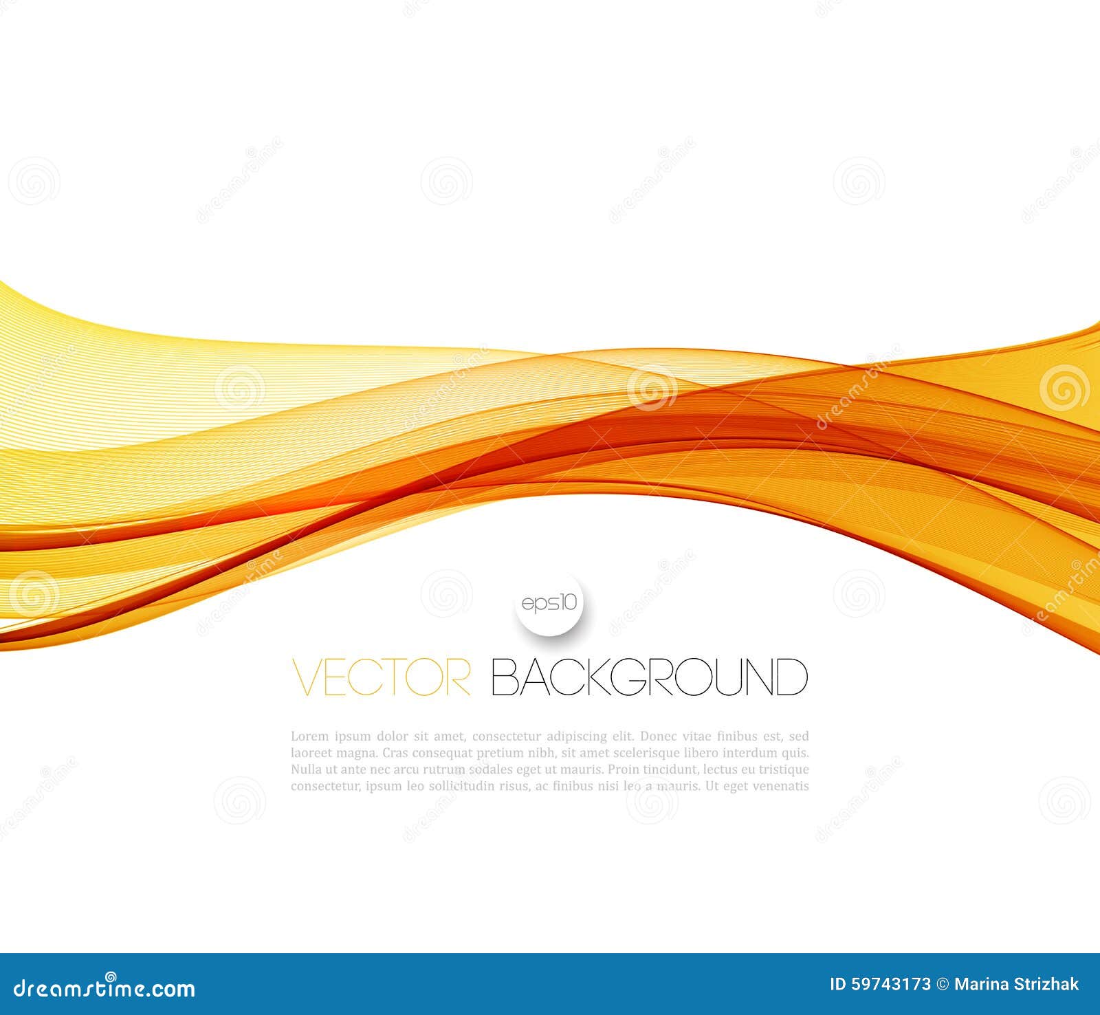 Smooth Wave Stream Line Abstract Header Layout Stock Vector ...
