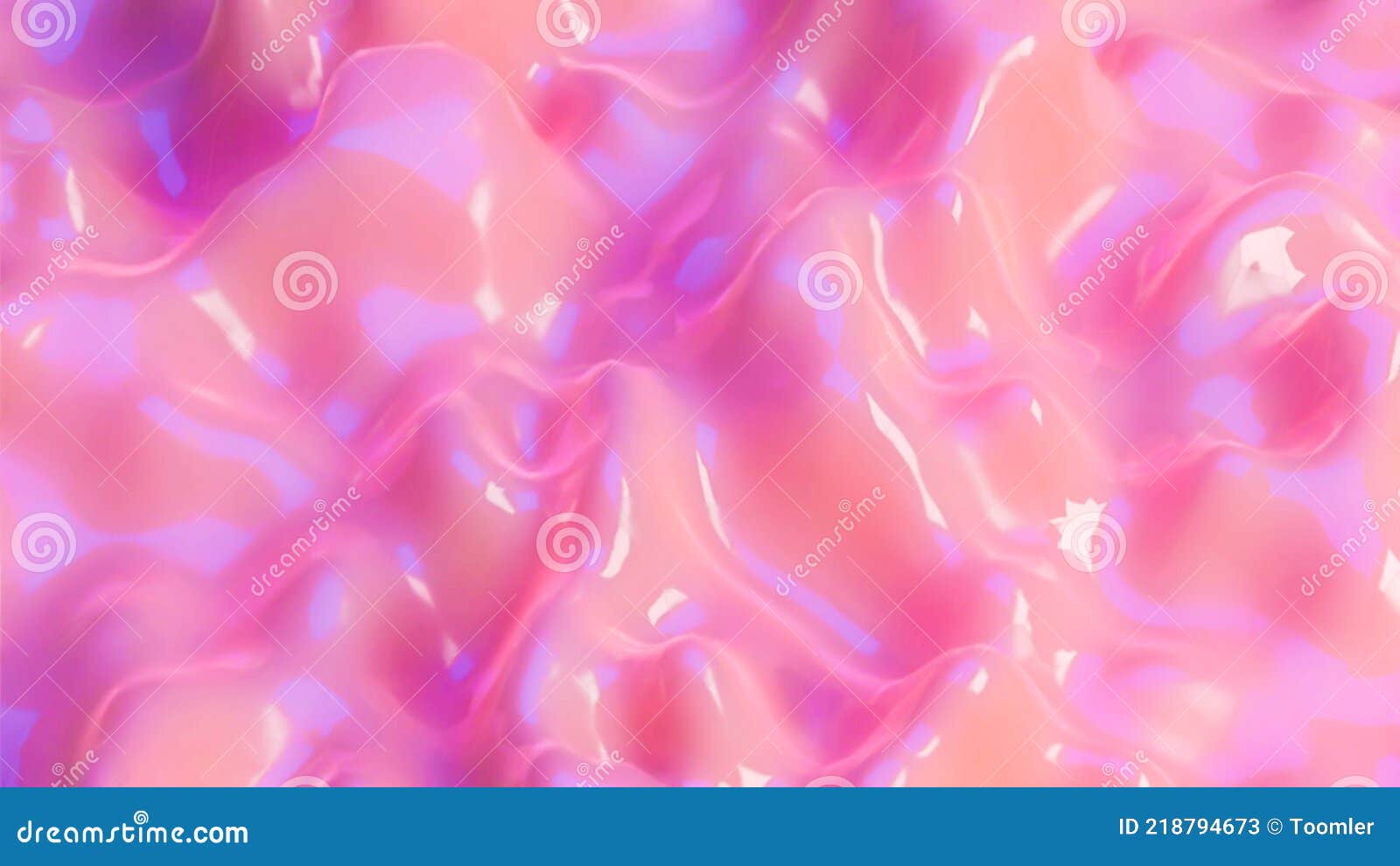 Smooth Wave Surface of Delicate Purple Color. 3d Render Stock ...