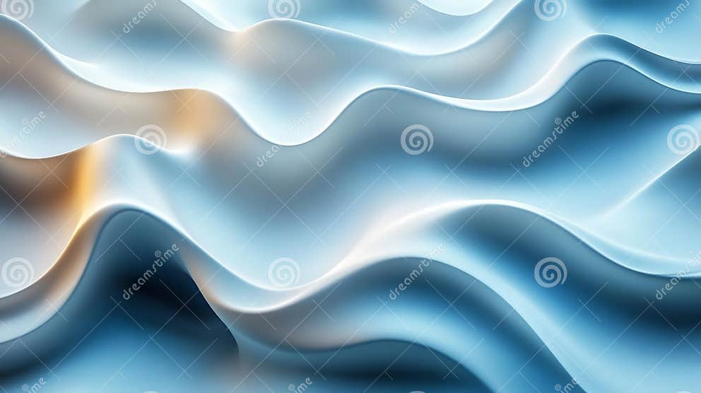 Smooth Waves Abstract Texture – Generative AI Stock Illustration ...